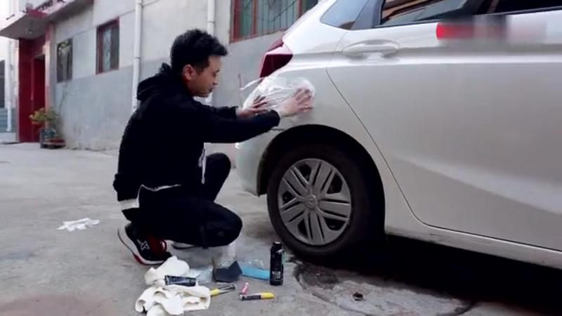 车子有划痕了,怎么如何处理?老司机实车演示,不要再花冤枉钱