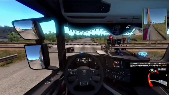 #大型单机游戏 #欧洲卡车模拟 游戏越来越真实,而人却越来越现实