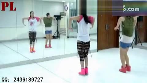舞蹈女生简单街舞入门教学分解动作 视频