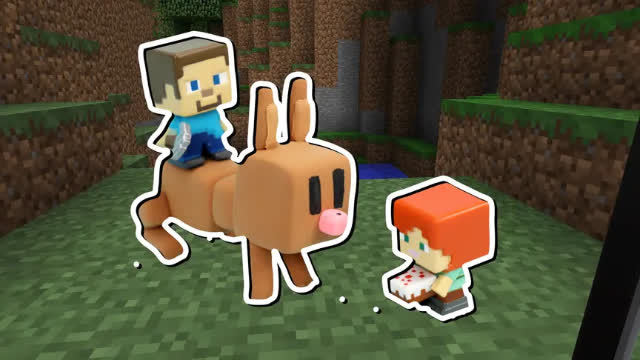 我的世界生物兔子手工彩泥超轻粘土教程