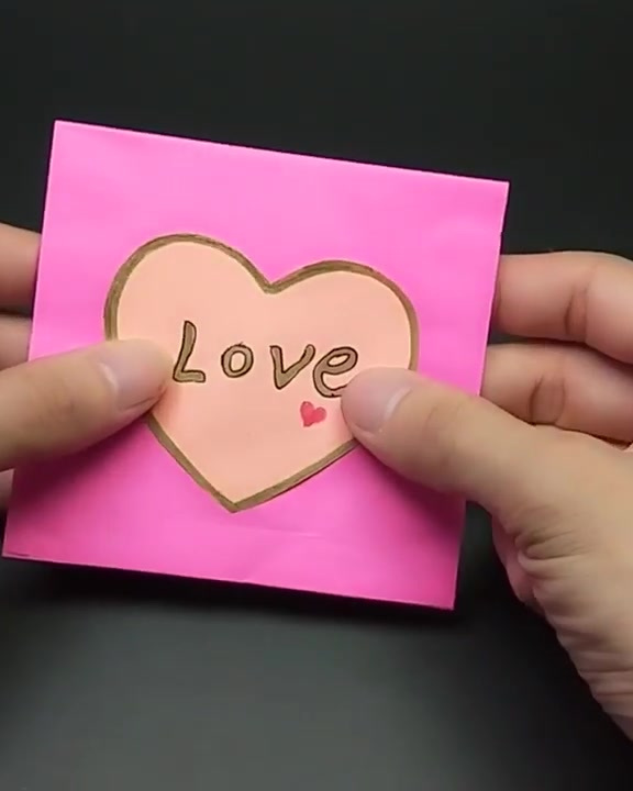 打开绽放很多爱心的立体贺卡,简单好做漂亮!母亲节卡片手工折纸