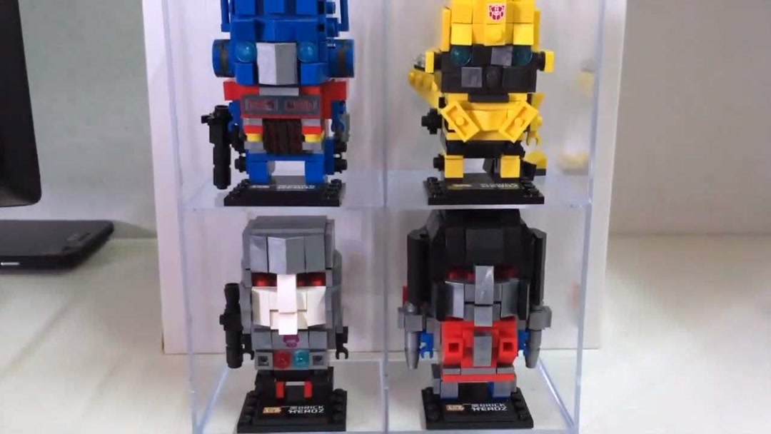 大头娃娃版迷你变形金刚积木