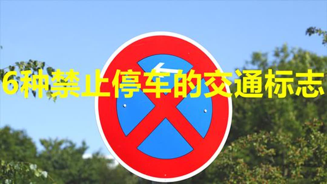 6种禁止停车的交通标志,认识3种以上的才算是合格的老司机