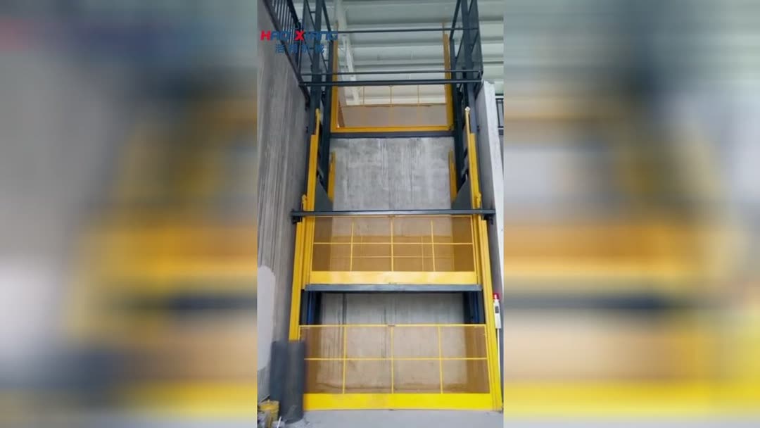 佛山东莞导轨式液压升降货梯0.5吨-3吨可定制