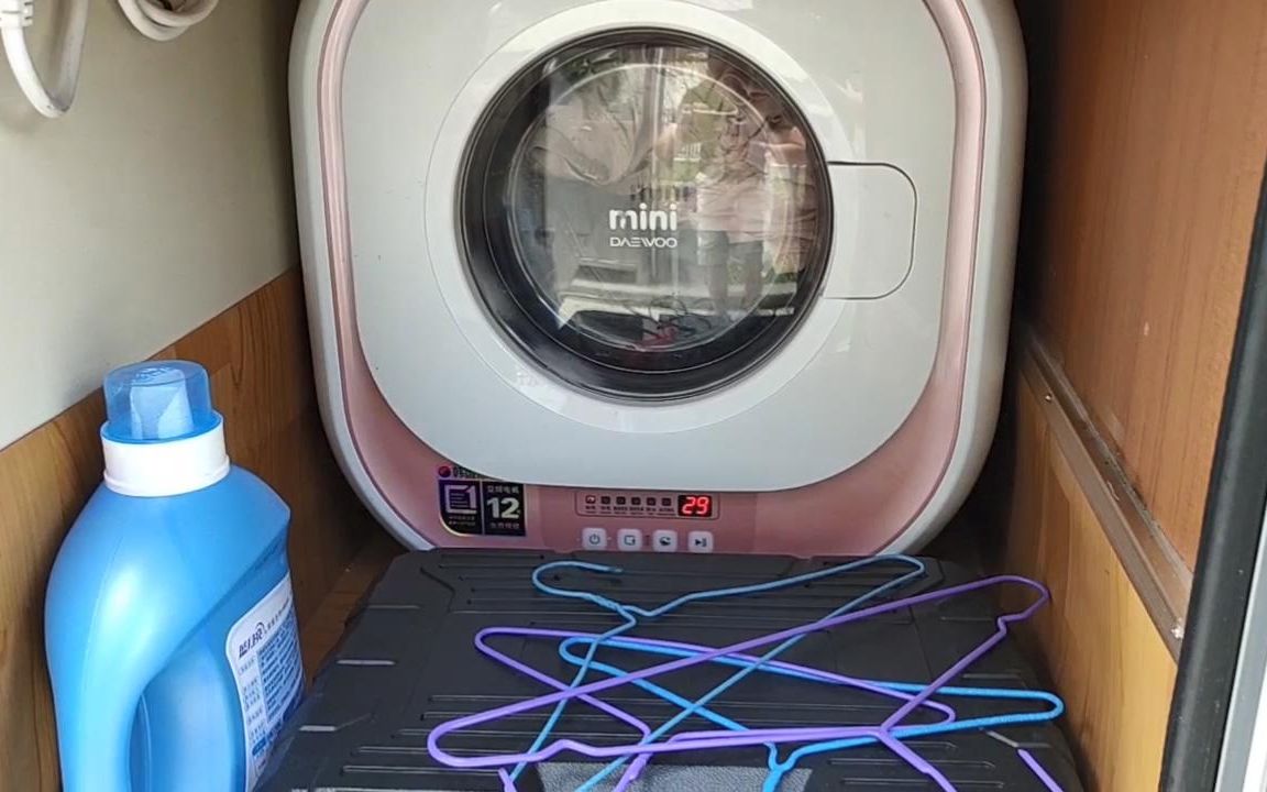 测试房车上洗衣机的用水量,看完你觉得费水吗?