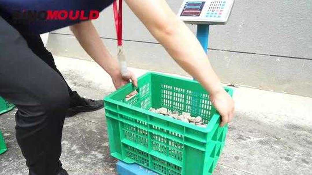 #周转箱 SHG折叠周转箱承重测试 就是给力~