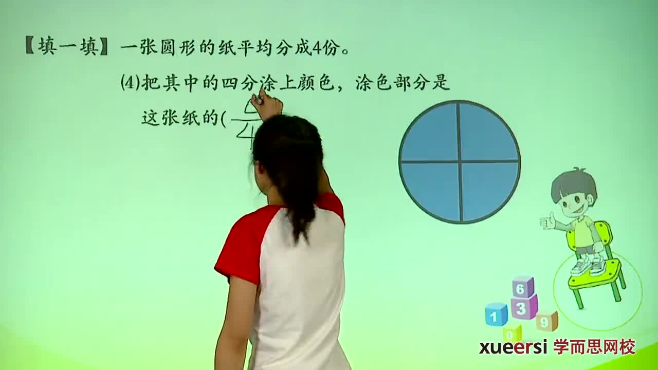 (1)分数的初步认识例1