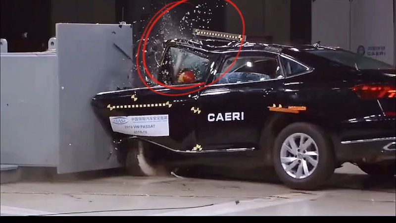 2019款帕萨特还安全吗?碰撞测试让大众情何以堪