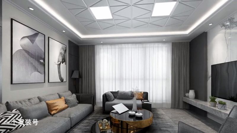 90㎡现代风格装修案例,大气有品质,晒晒!