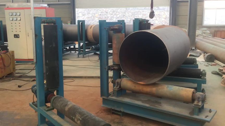 弯管缠绕三PE坐准备