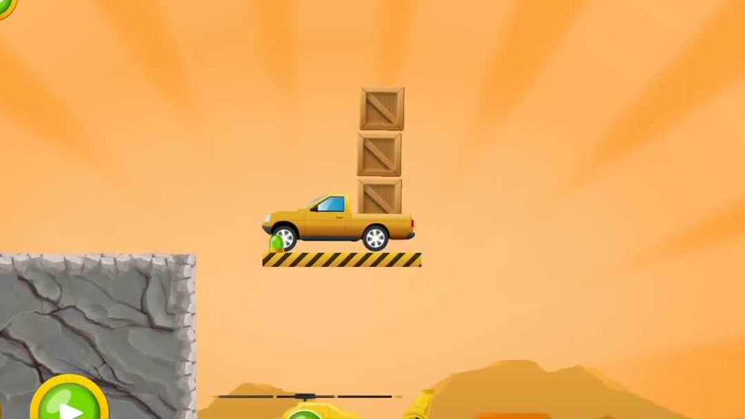 挖掘机游戏 直升飞机帮皮卡车爬上山顶