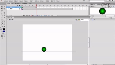 段老师flash课程8_弹跳的小球