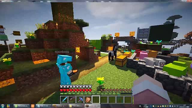 负豪渣&明月庄主★EP46我的世界1.10正式版空岛生存漏斗刷怪塔...