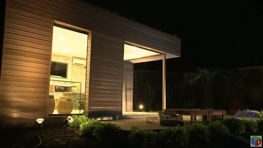 夜景如此美的木质住宅,建造过程不仅快捷简单,还便宜