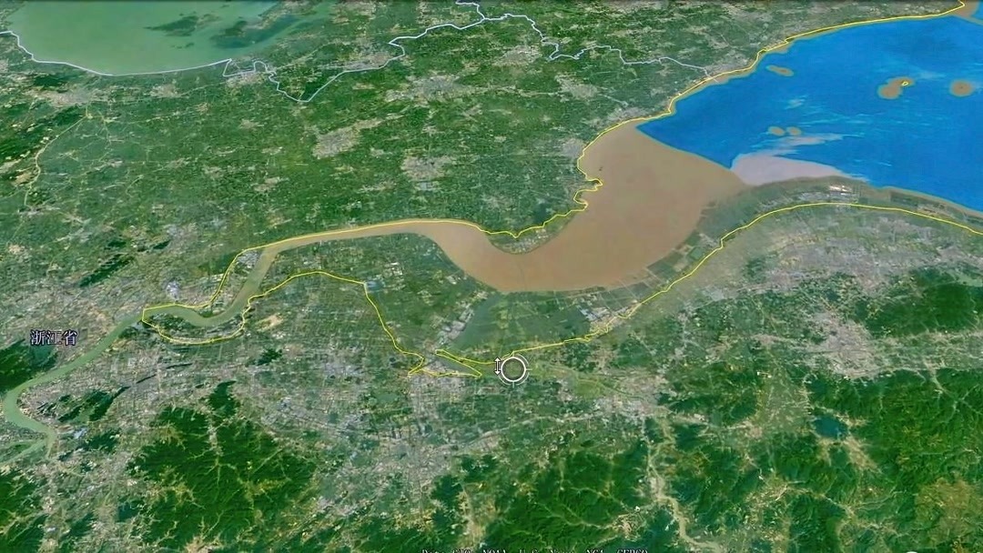 钱塘江大潮是怎样形成的?通过卫星地图,诠释自然奇景!