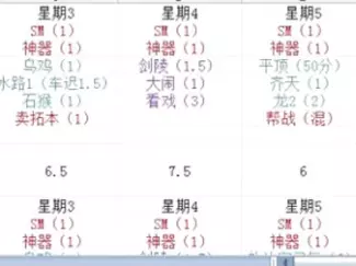 (梦幻西游--零玖幺幺出品)每日行程简介