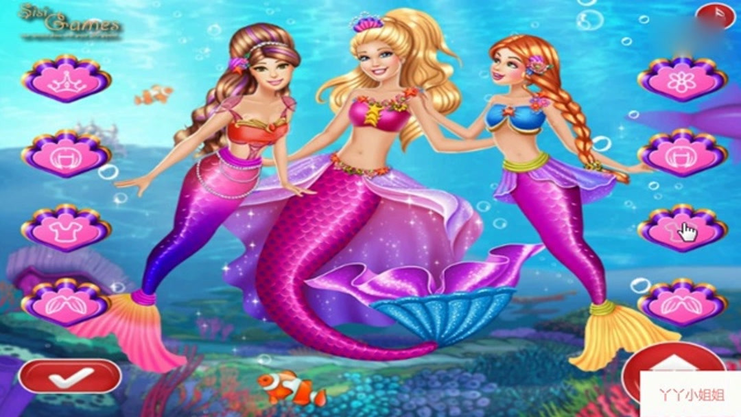 芭比公主之美人鱼 艾莉美人鱼加冕 公主苏菲亚之美人鱼动画片