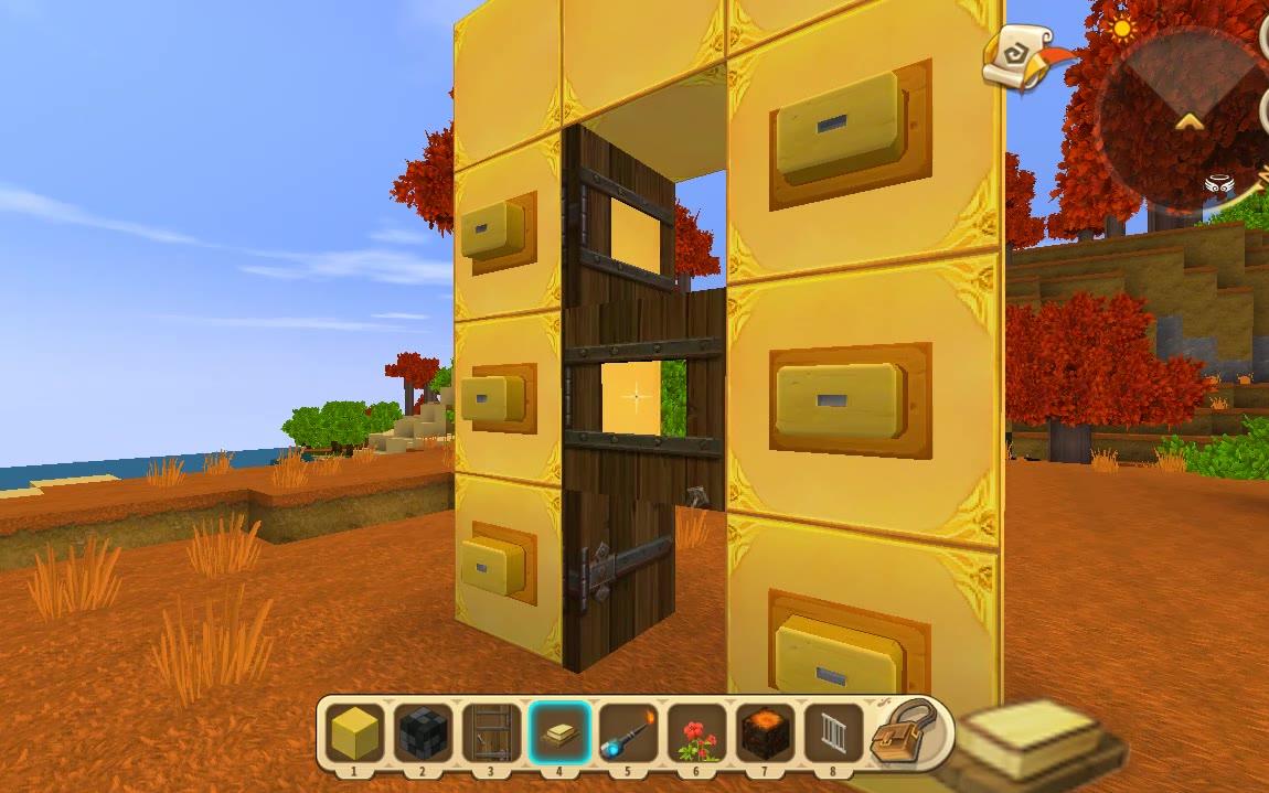 迷你世界:诡异三段门制作教程!能够无限开的门你见过吗