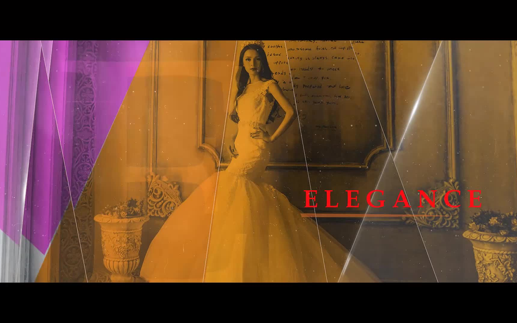 PR模板/AE模板- 线条转场特效的幻灯片视频婚礼视频个人或家庭影集...