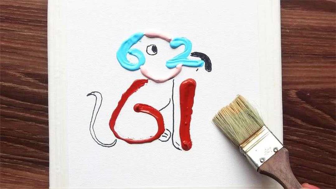 最开始看起来,像画“一条狗”万万没想到20秒后,画风突变!