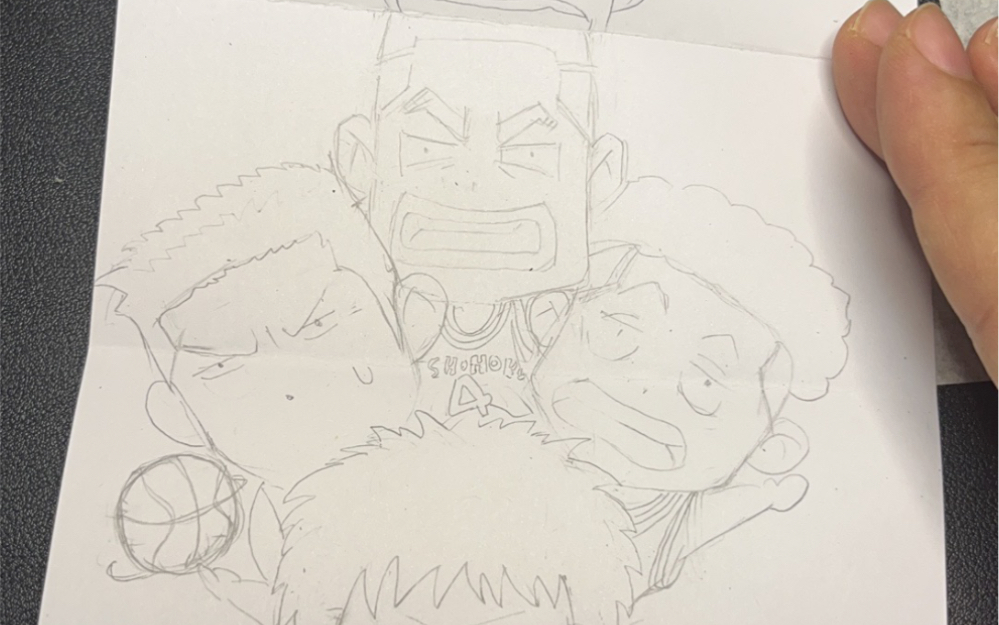 儿童折叠画 灌篮高手