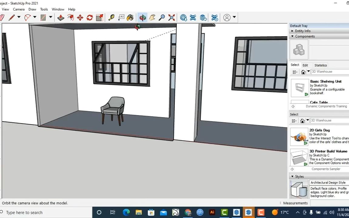 如何从3D Warehouse中下载OBJ格式文件放到Sketchup模型中