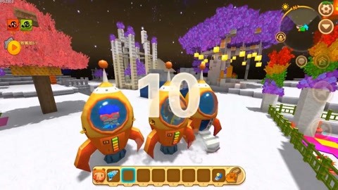 迷你世界之十秒倒计时就能去外太空了