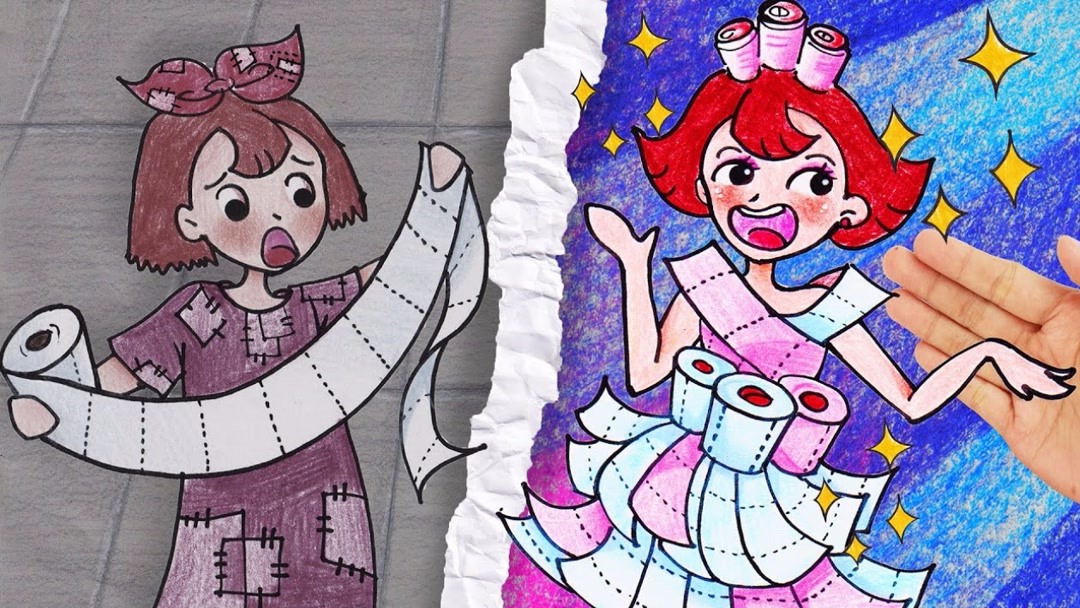 趣味纸动画:最后一分钟修复,服装时尚创意,定格动画!