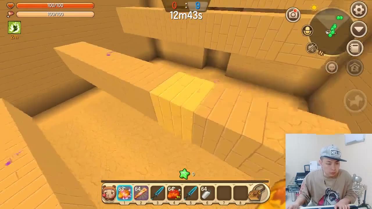 迷你世界大神操作版野人来了,吹牛不打脸才是境界