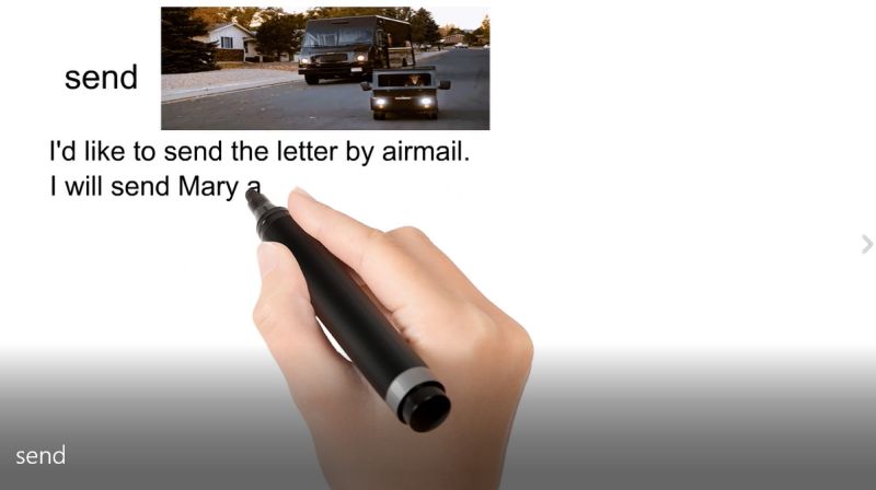 英语思维角度学动词send的意象英语学习方法