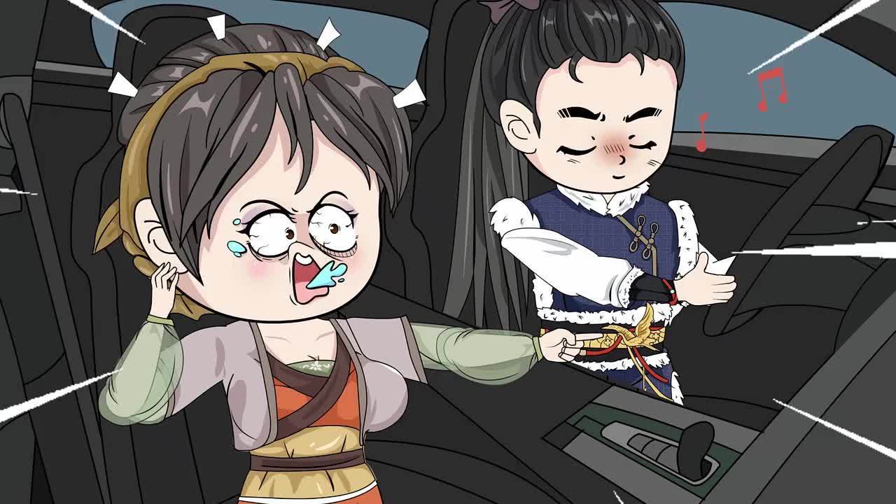 在古代的官道上开面包车是什么体验 #原创动画 #原创动漫