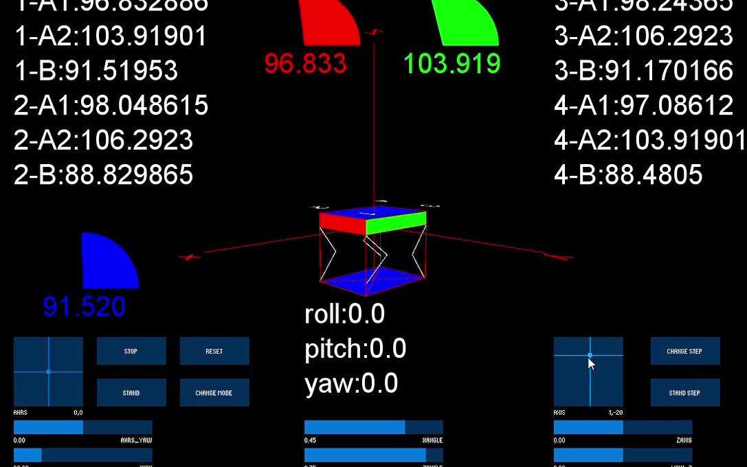 四足机器人 步态模拟 仿Boston dynamic大狗的步态