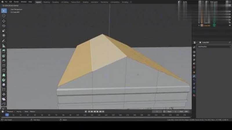blender-2.8x-制作低面数多边形模型-希腊神庙