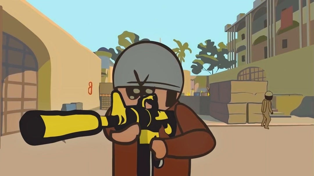 CSgo搞笑动漫 好枪在手天下我有