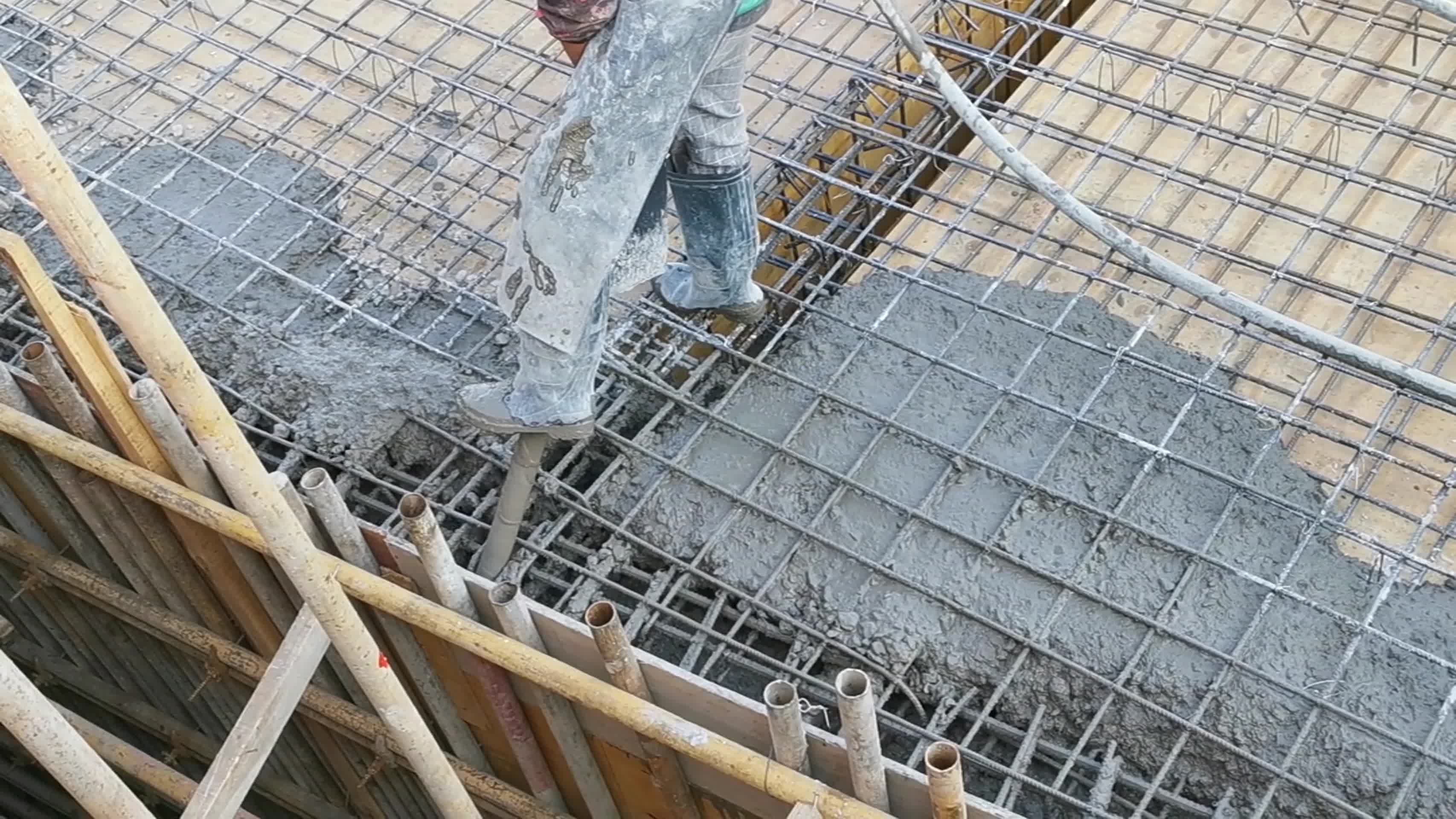 混凝土浇筑流程高清视频