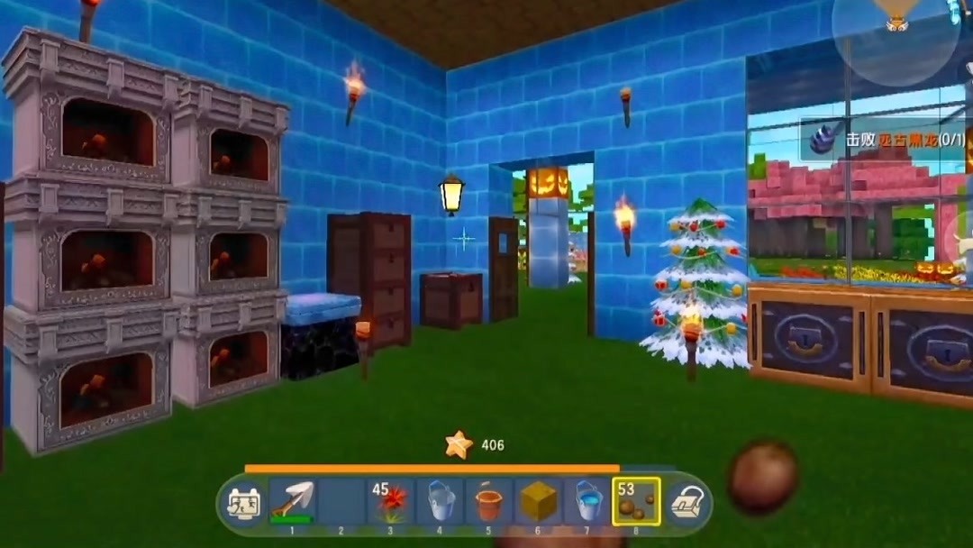 迷你世界 为什么要种花呢,不知道我很累吗?