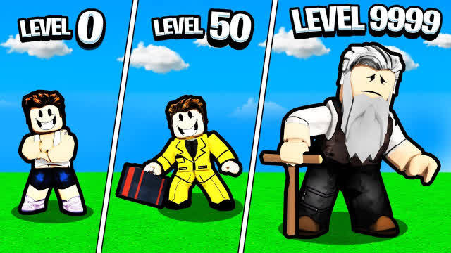 ROBLOX成长模拟器:锻炼身体一下子变成了老爷爷