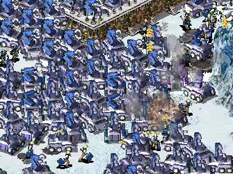 红警500个工程师步兵车能否通关脑死?_红色警戒2