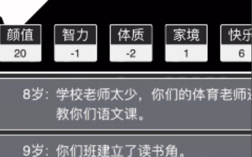 人生重开模拟器:当你把点数全部给颜值会怎样