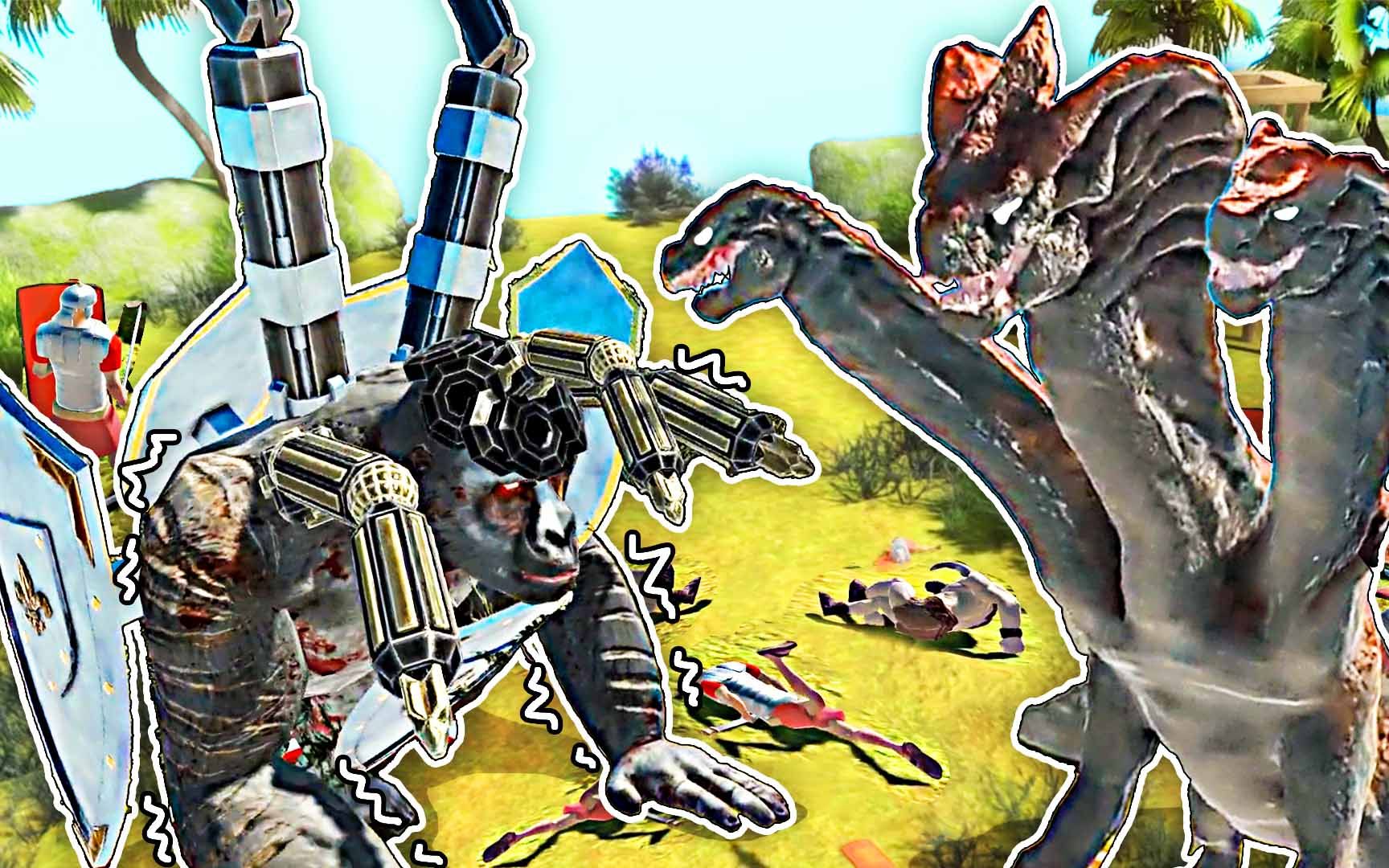 动物融合模拟器 三头龙基多拉把我养的马一脚踢晕了 阿波兔解说