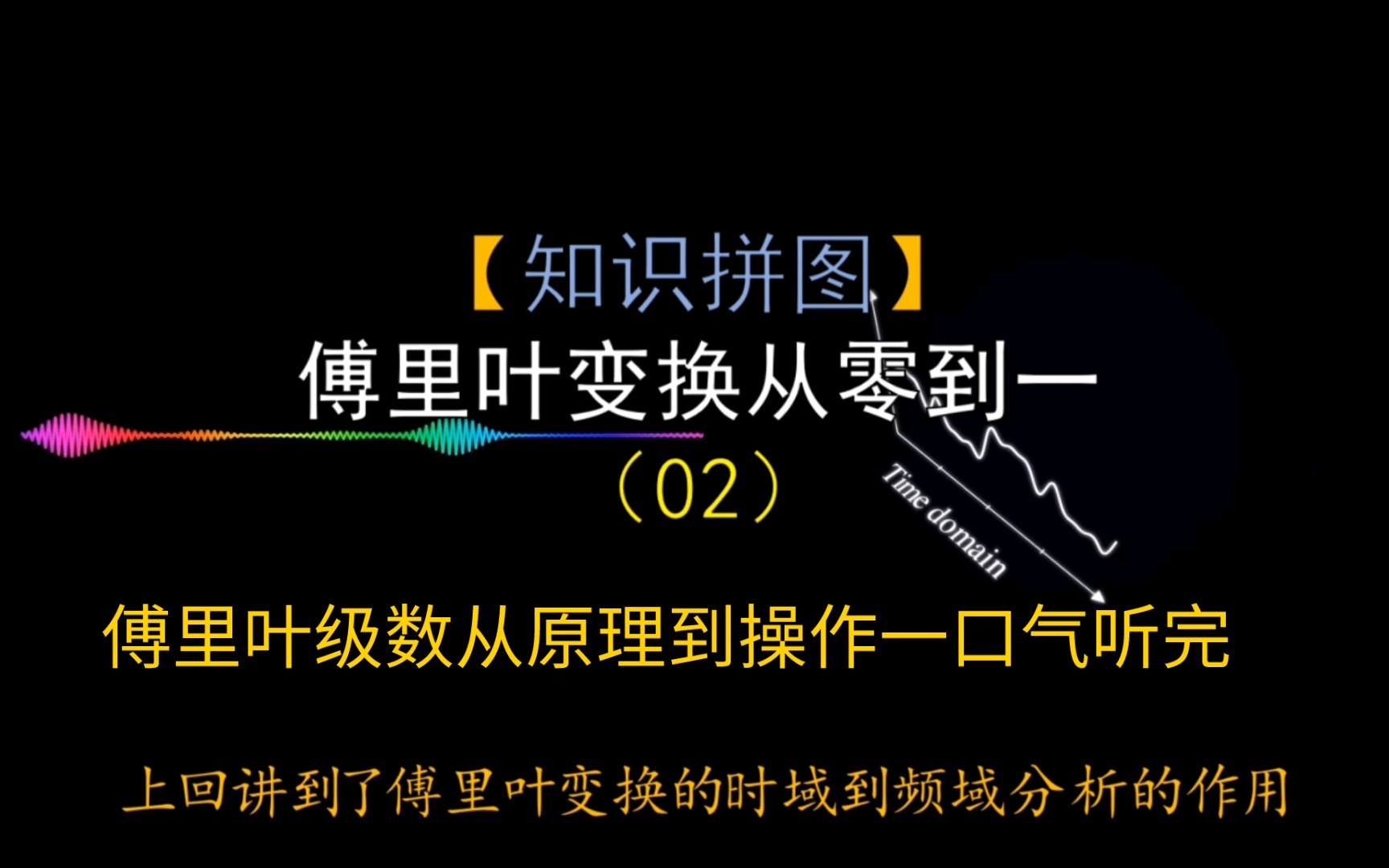 【知识拼图】傅里叶变换从零到一 02集 傅里叶级数从起源到操作,真的...