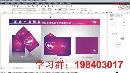 CDR视频教程_CDR教程_CDR实例教程_包装篇-化妆产品礼品袋设计