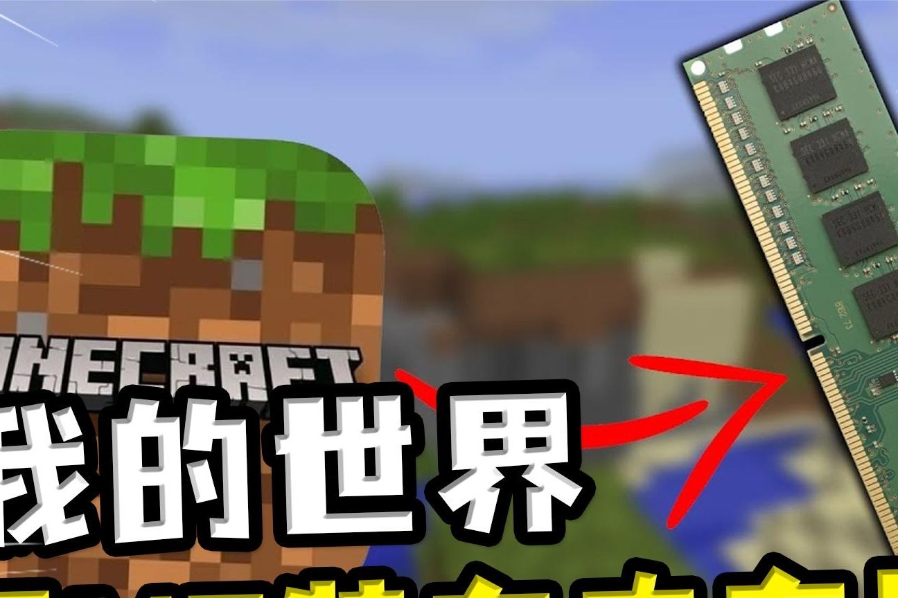 我的世界:当玩家把MC游戏装进电脑内存会怎样?材质完全混乱了