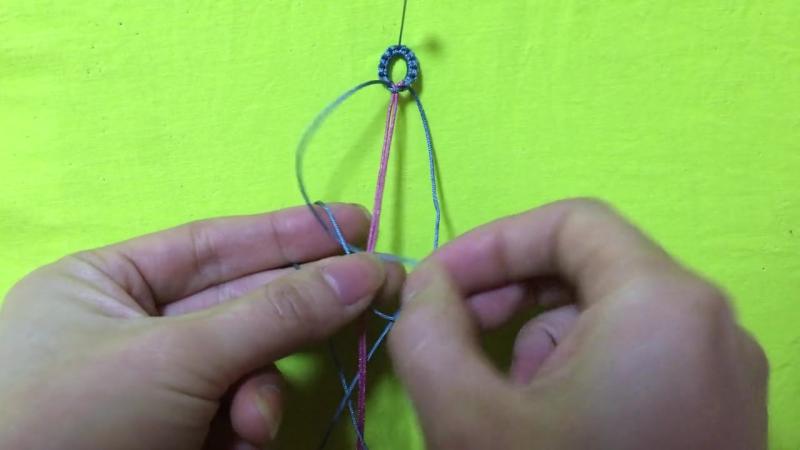 漂亮的螺旋手链,原来编法这么简单,先收藏起来,没事自己编一款