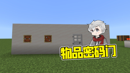 新手双开物品密码门 我的世界