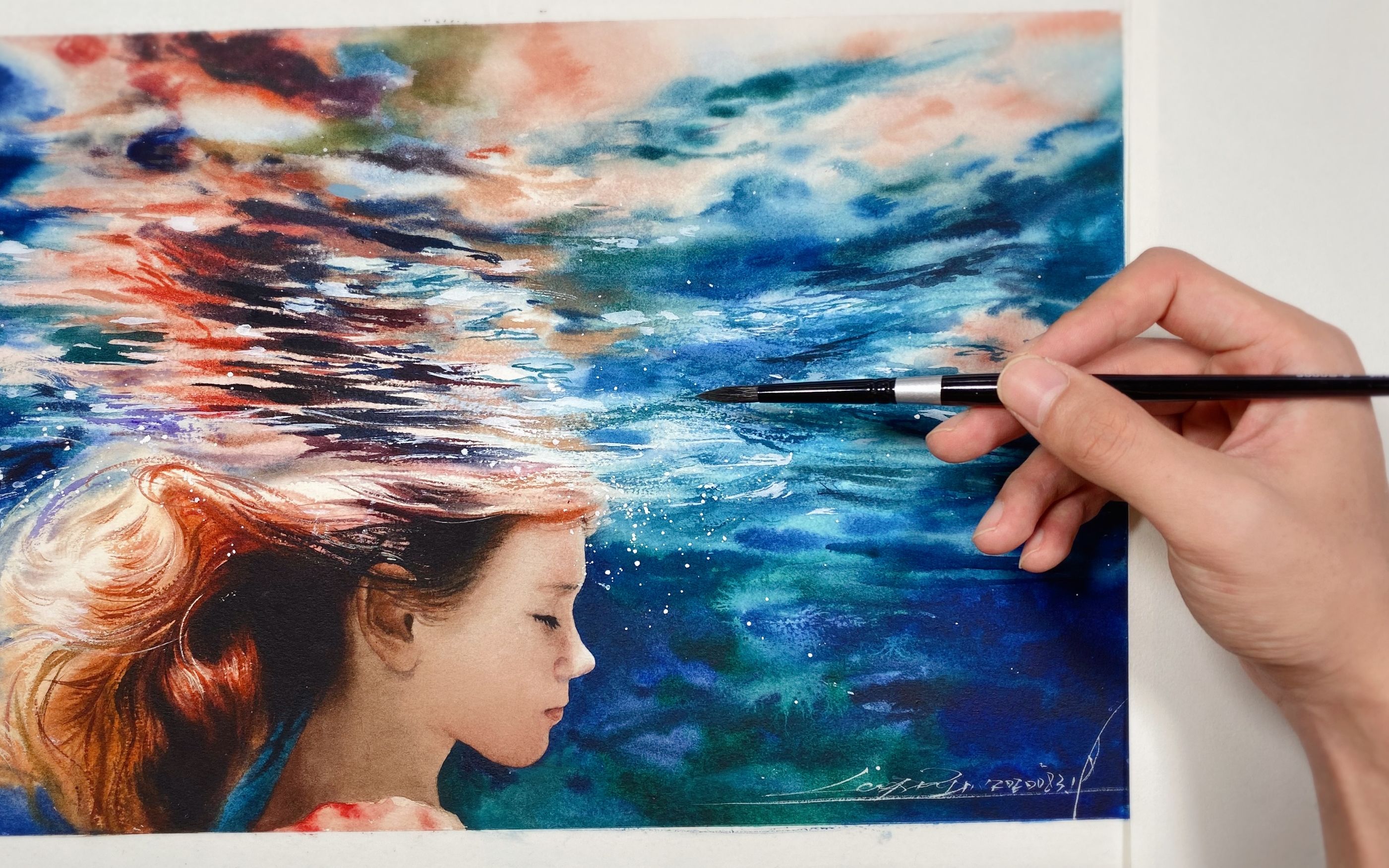 画室的独居生活 | 水下世界 【水彩作画实录】
