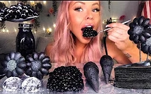 【HunniBee】吃可食用黑色系零食(珍珠、木炭柠檬水、奥利奥冰激凌)