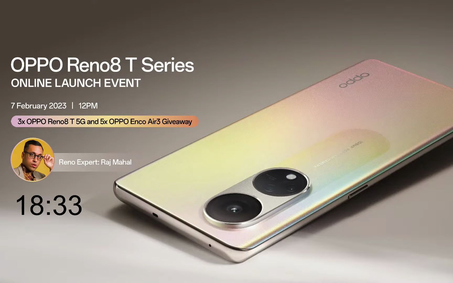 OPPO Reno8 T Series Online Launch Event