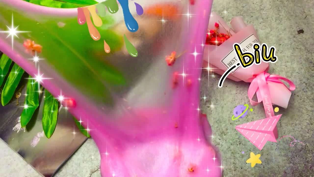粉丝超爱的樱花起泡胶,全部用新材料制作!无硼砂,声控福利!