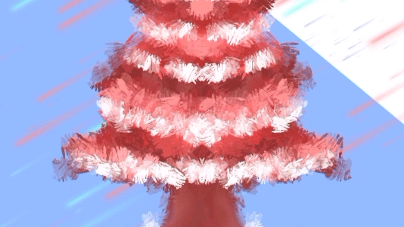 发一个之前画圣诞树的过程